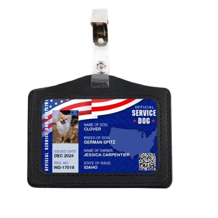 ID CARD HOLDERS - Instant Service And Support Dog Documents