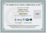 Custom Working Dog Certificate – Service Dog Outfitters