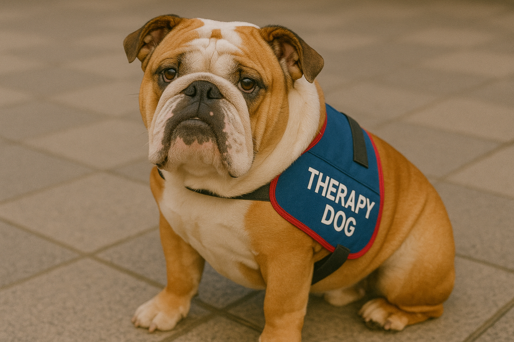 Bulldog as a Therapy Dog - Instant Service And Support Dog Documents